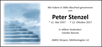 Traueranzeigen von Peter Stenzel | noz Trauerportal